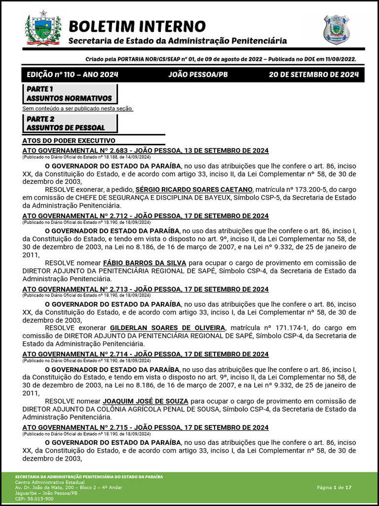 BISEAP110 de 20 Desetembrode 2024 | PDF