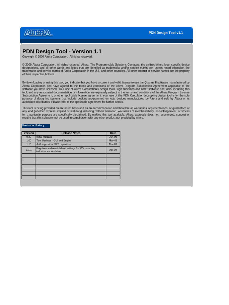 PDN Tool v1 1 1 | PDF