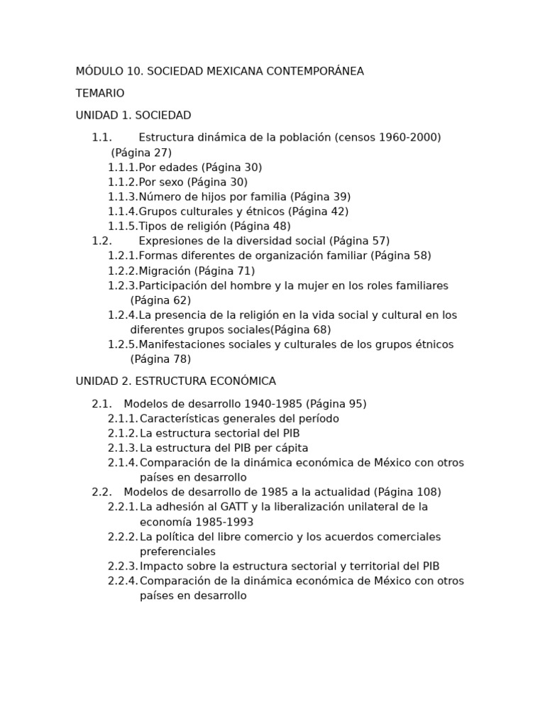 Módulo 10. Temario | PDF