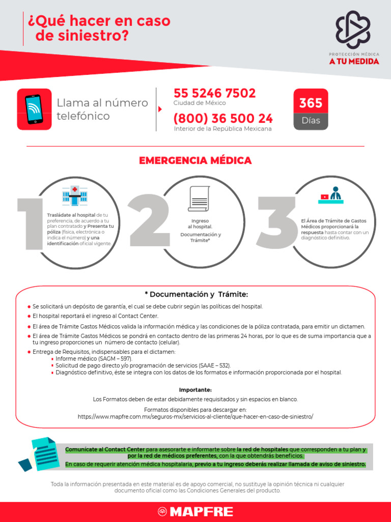 Que hacer en caso de siniestro_PMM | PDF