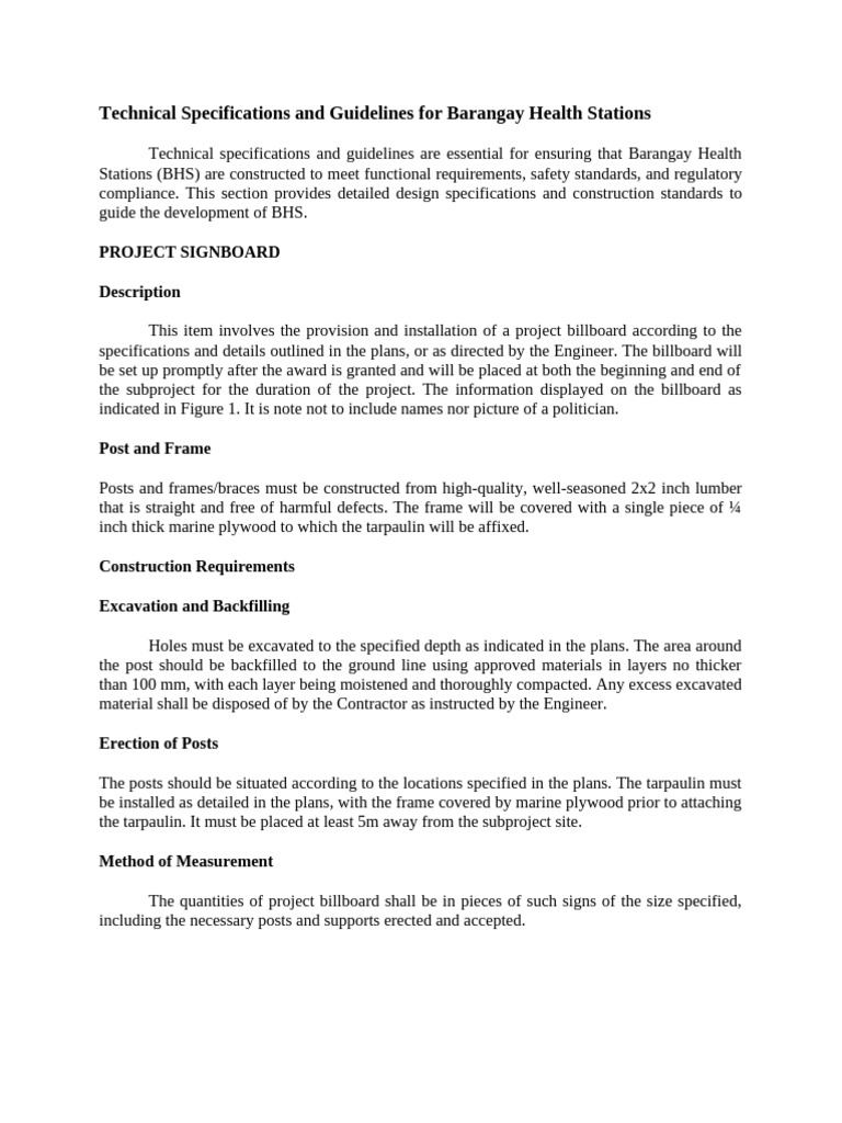 Technical Specification | PDF