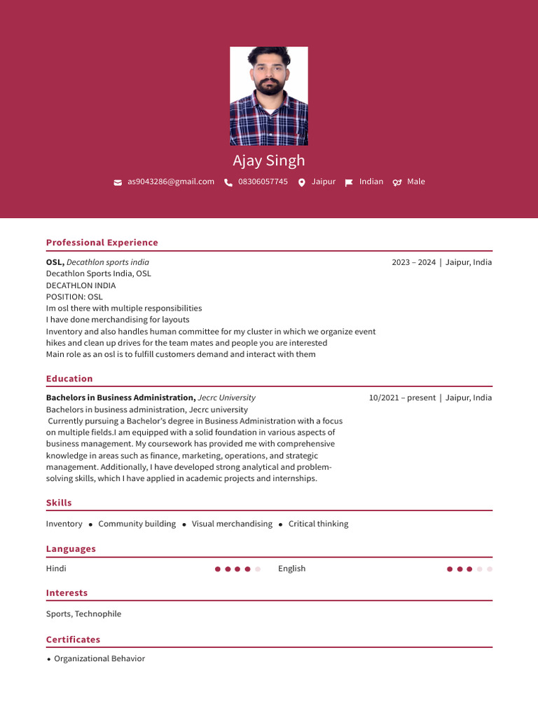 Ajay Singh FlowCV Resume 20240711 | PDF