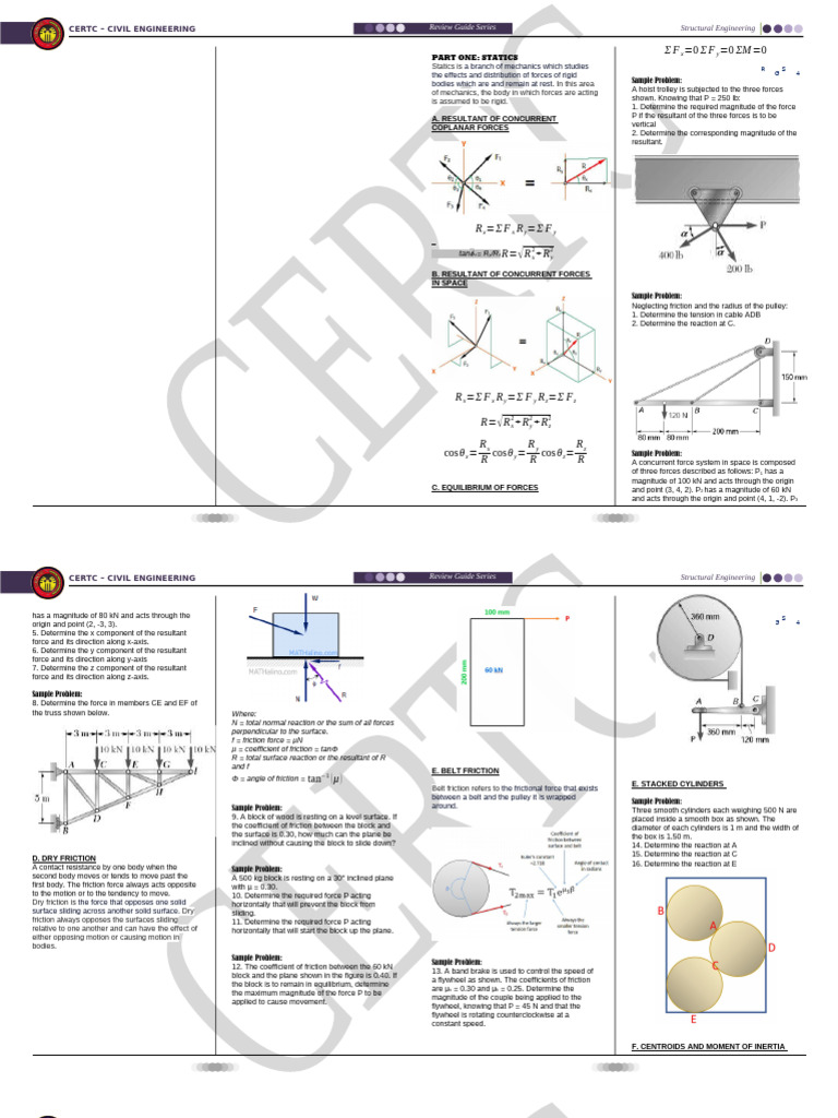 Engineering Mechanics Statics | PDF