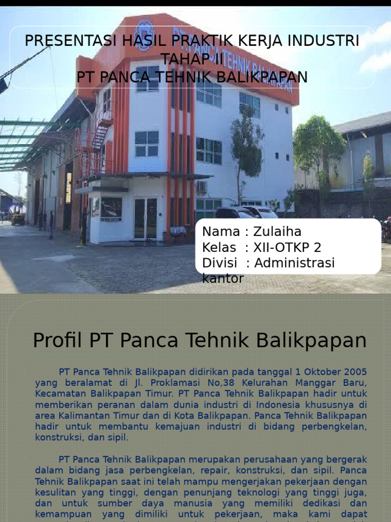 Presentasi Hasil Prakerin | PDF