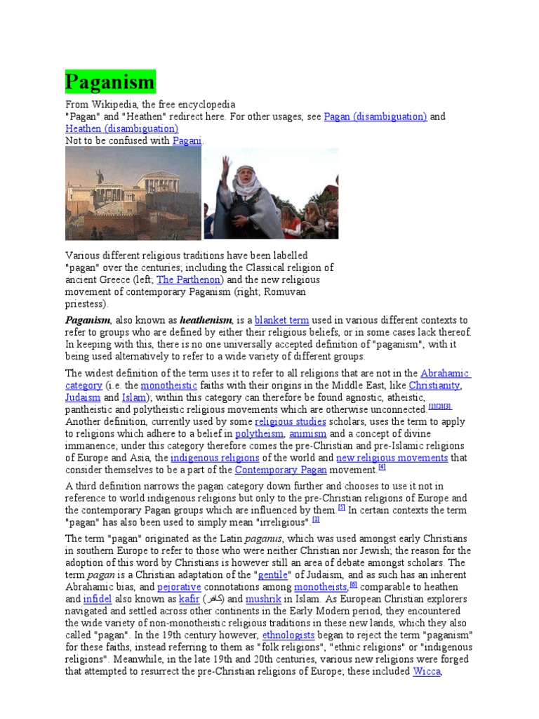 Pagan Religions of The World | PDF | Wicca | Paganism
