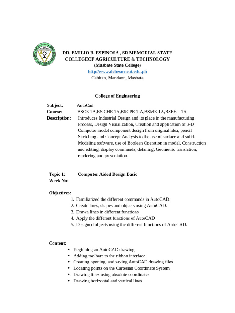 Computer Aided Design Basics | PDF