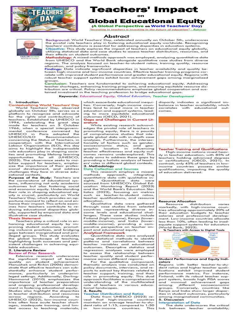 World Teachers' Day-2024 | PDF