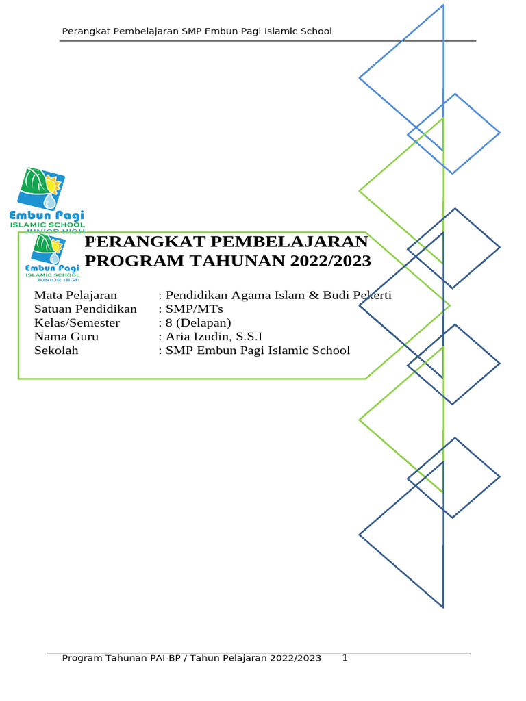 PROTA Kelas 8 2022-2023 | PDF
