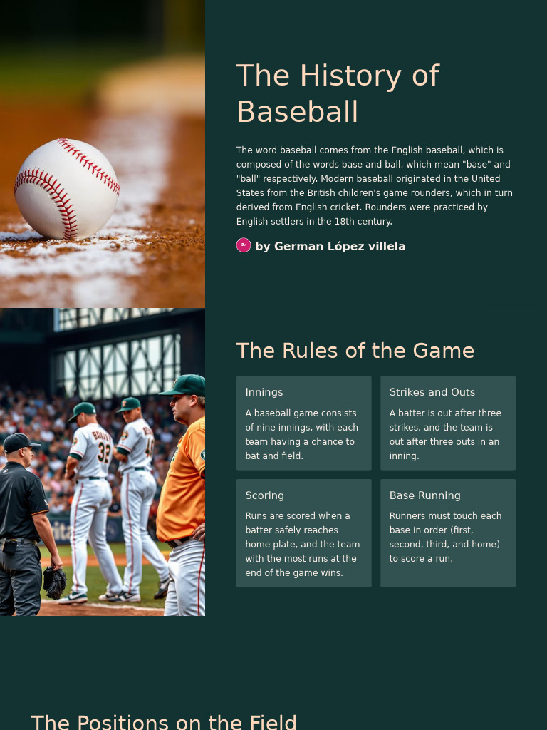 The-History-of-Baseball | PDF