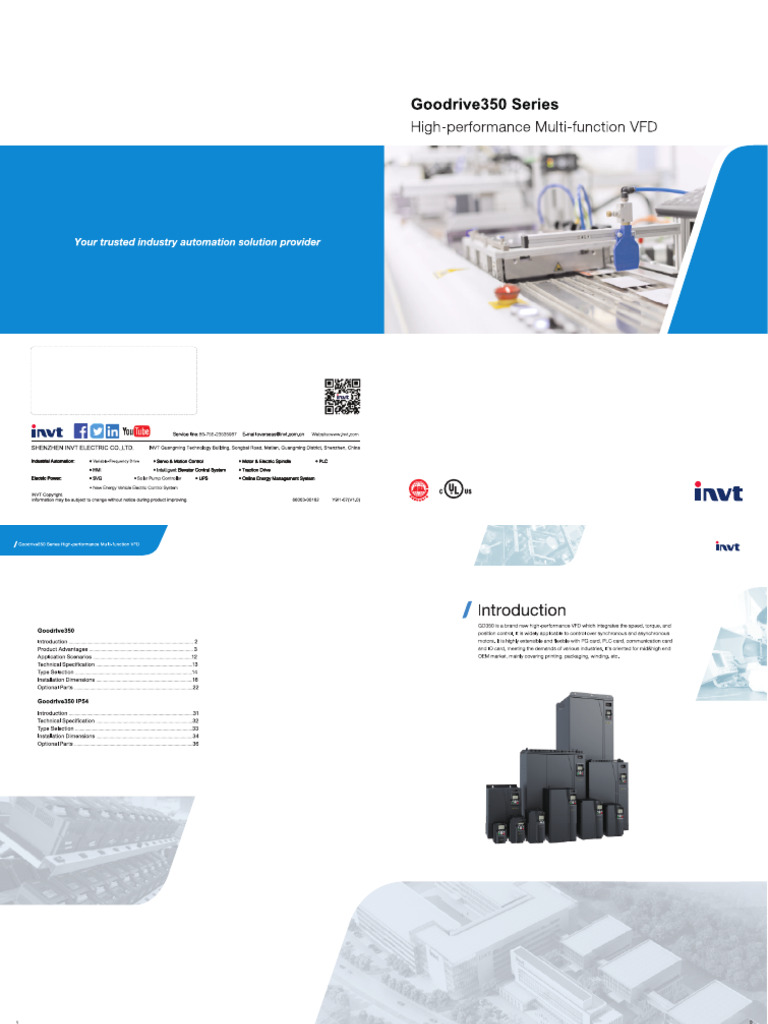 GD350 Product Catalog 201907V1.0 | PDF