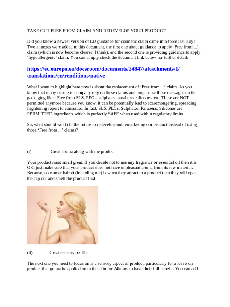 Take Out Free From Claim and Redevelop Your Product | PDF