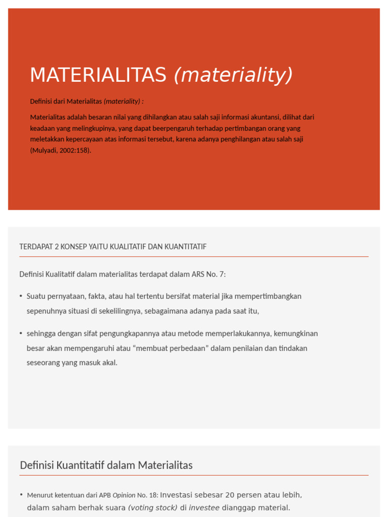 Syasaha Materialitas | PDF