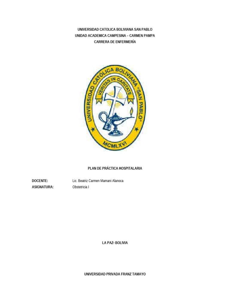 PLAN DE PRACTICAS UCB-CP 2 OFICIAL | PDF