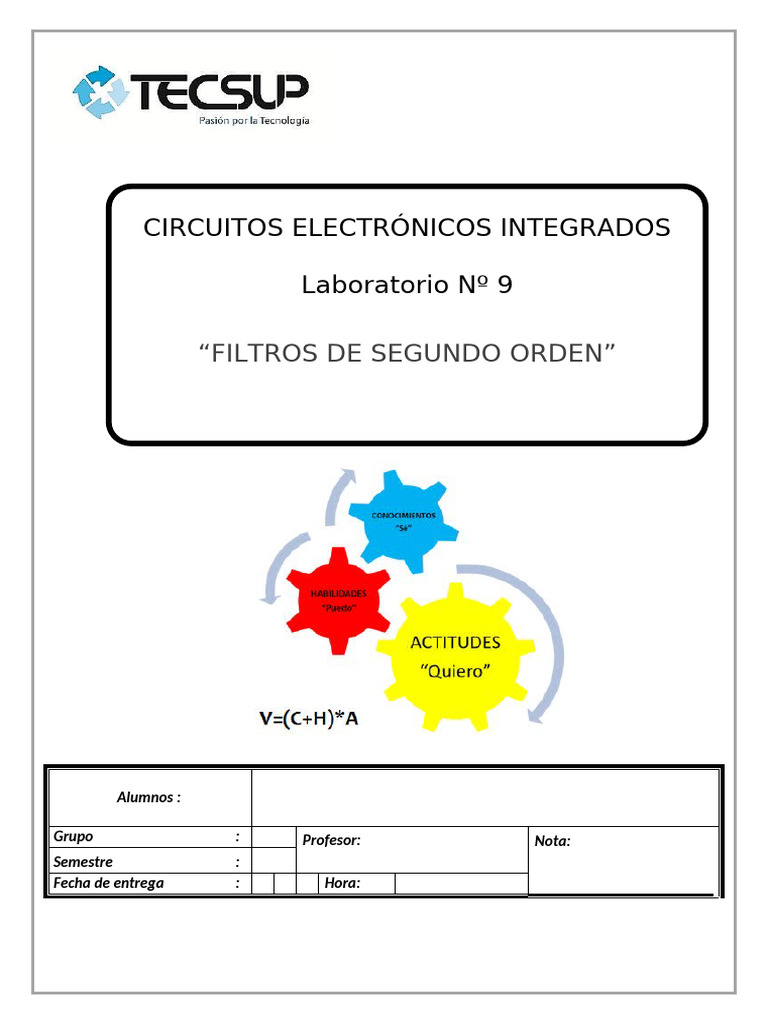 Lab09 Filtros Segundo Orden 23 | PDF