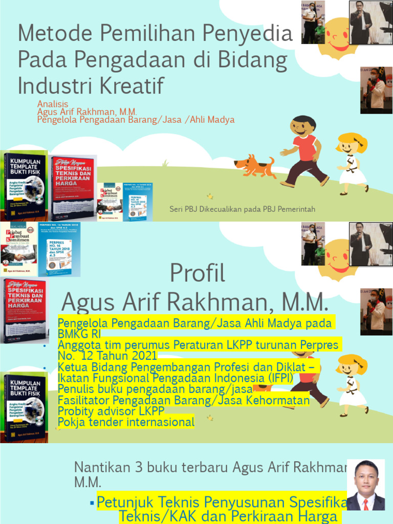 Metode Pemilihan Pada Pengadaan Di Bidang Industri Kreatif | PDF