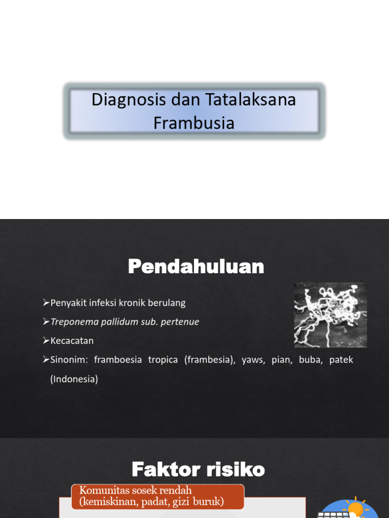 Diagnosis & Tatalaksana Frambusia YI | PDF | Medical Specialties ...