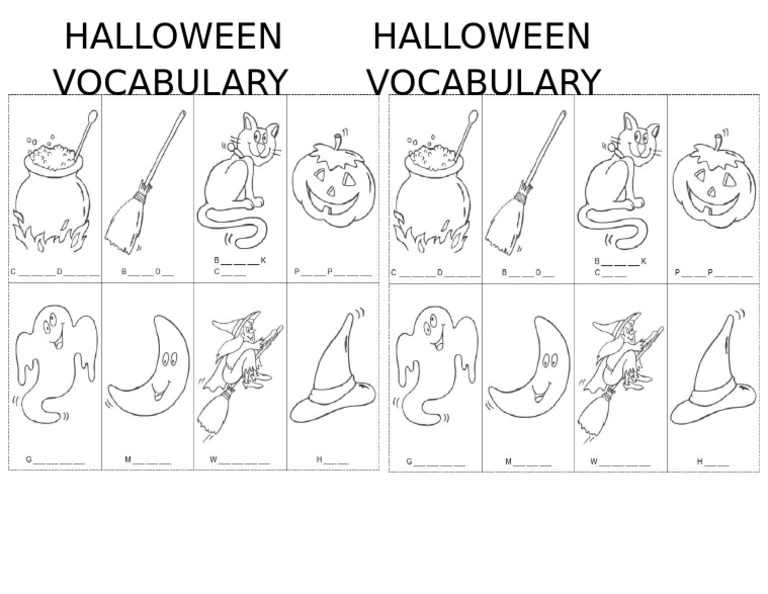 Vocabulario de Halloween | PDF