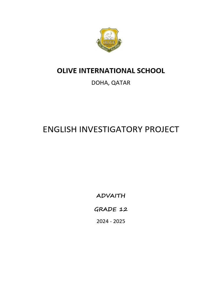 01 Title Project Olive | PDF