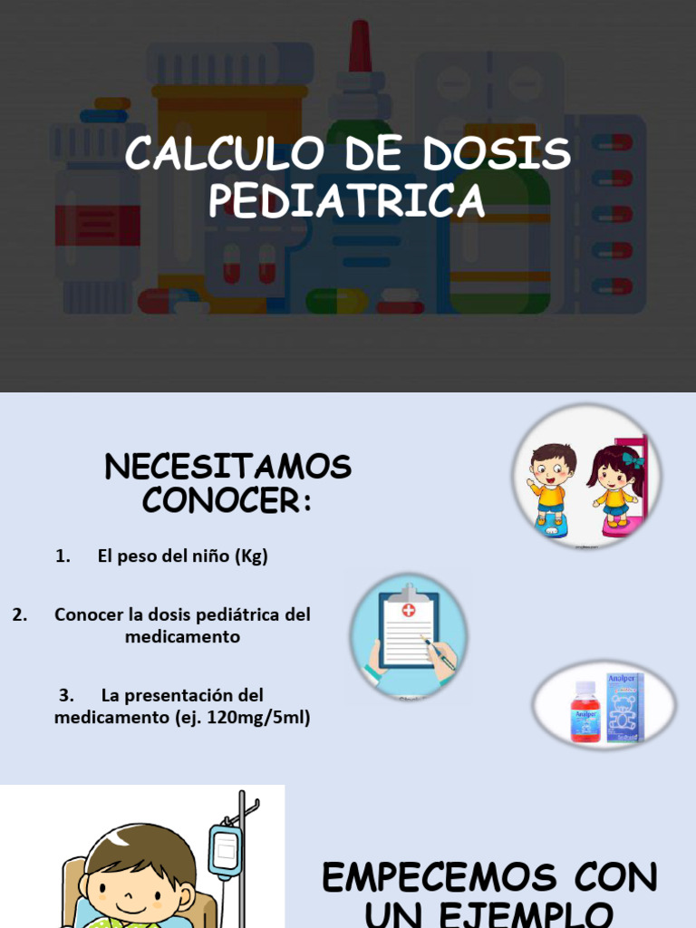 Cálculo de Dosis Pediátrica de Acetaminofén | PDF | Salud y bienestar