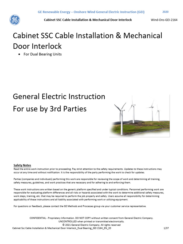 Cabinet SSC Cable Installation & Mechanical Door Interlock - Dual ...