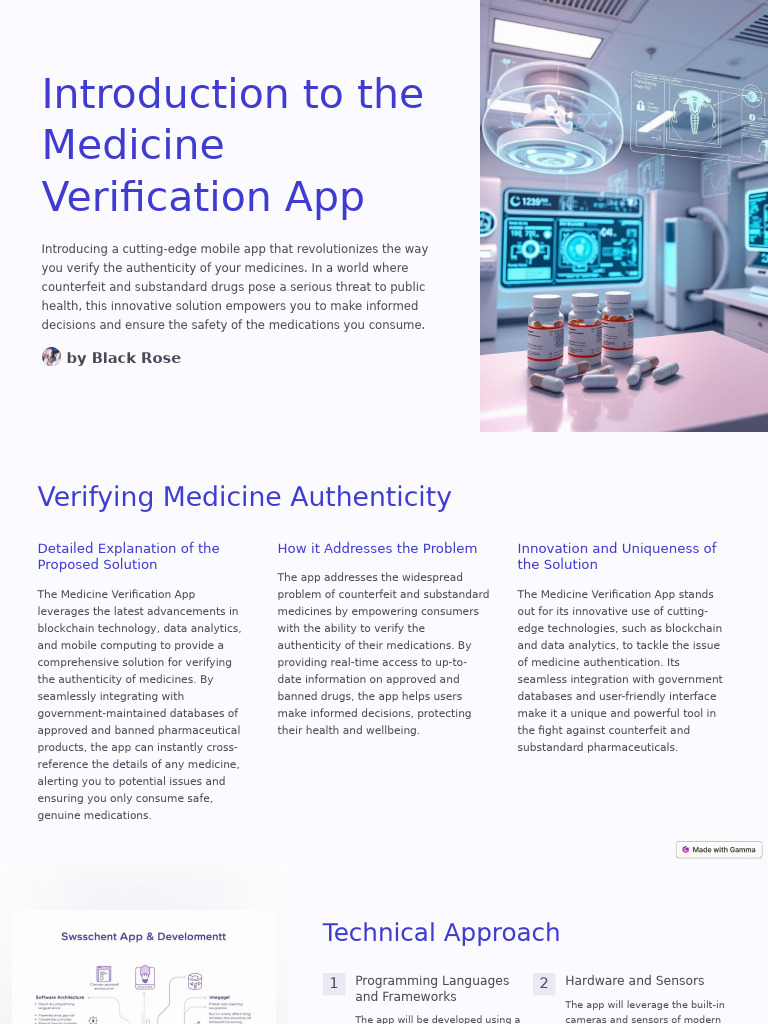 Introduction To The Medicine Verification App | PDF | Mobile App ... Introduction To The Medicine Verification App | PDF | Mobile App ...