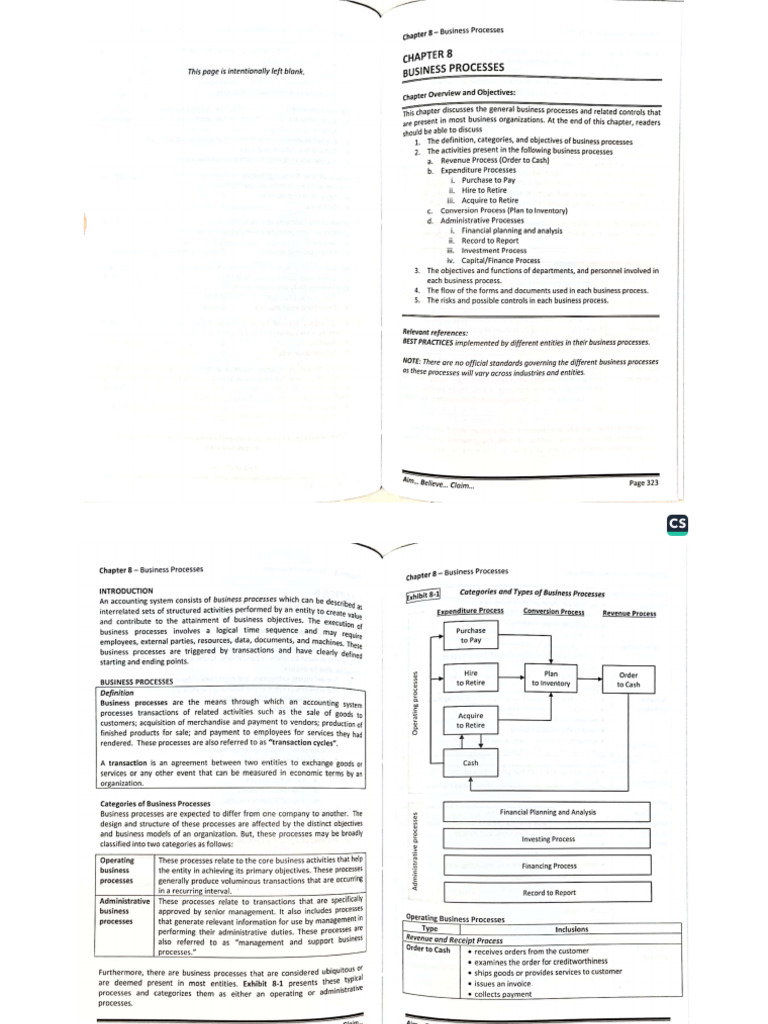 Chapter 8 - Business Process | PDF