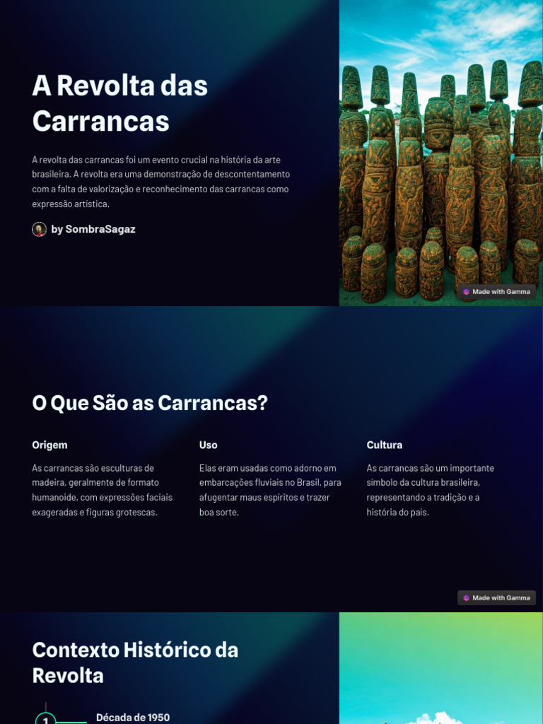 A Revolta Das Carrancas | PDF | Escultura
