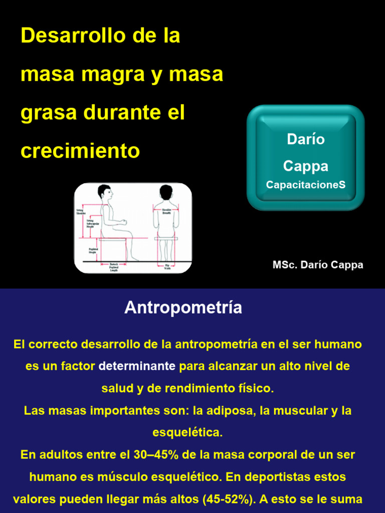 Masa Grasa y Magra en Niños | PDF