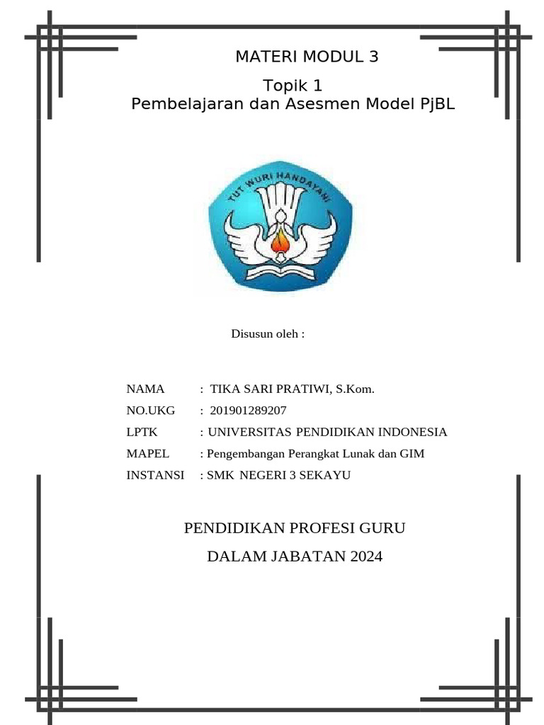 MATERI MODUL 3 PJBL | PDF