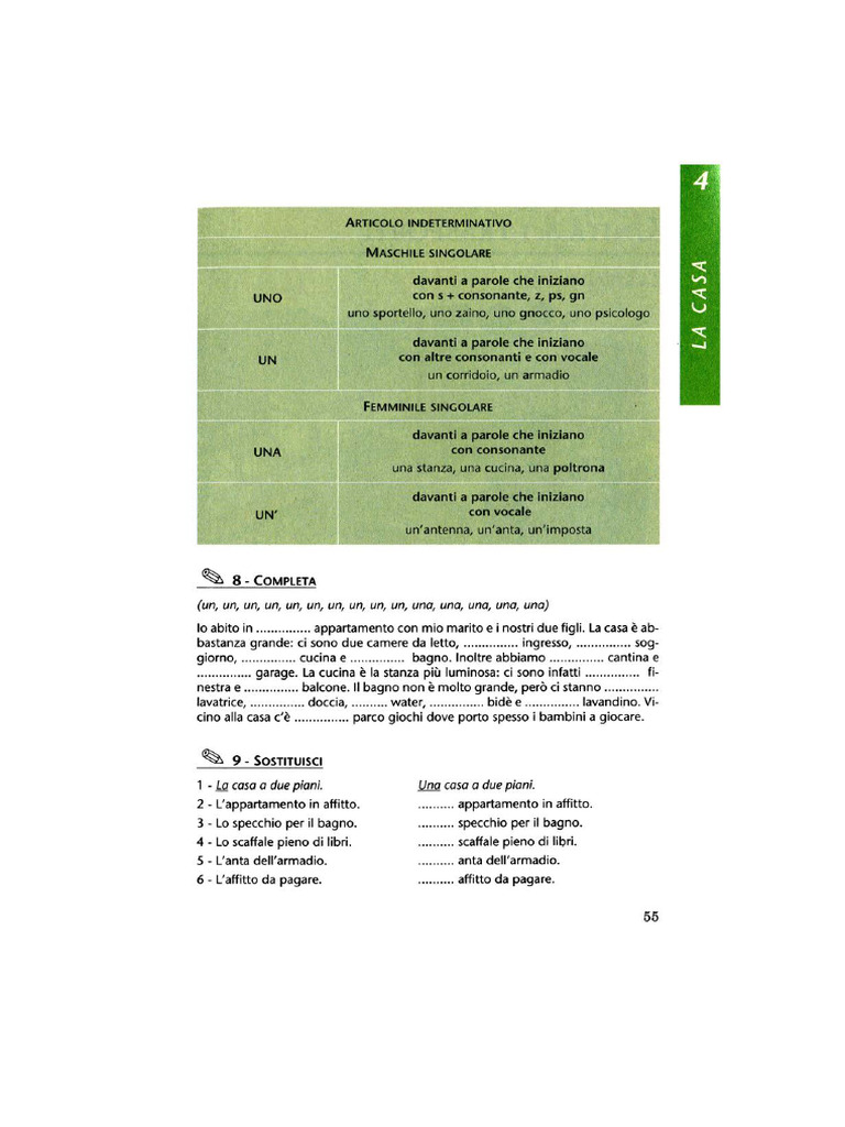 Parlo Italiano - Unità 5 | PDF