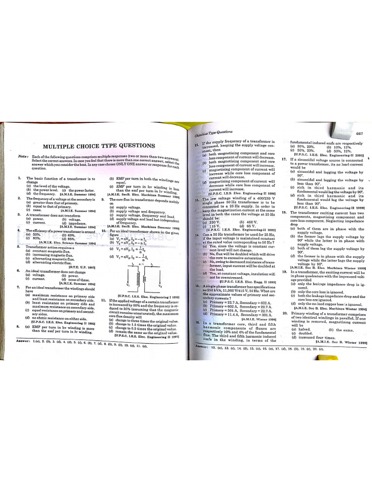 Ac Machine MCQ | PDF