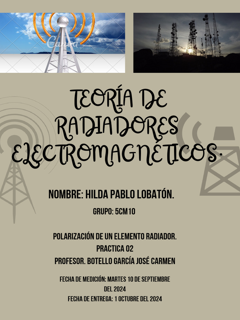 Teoría de Radiadores . | PDF | Polarización (ondas) | Olas