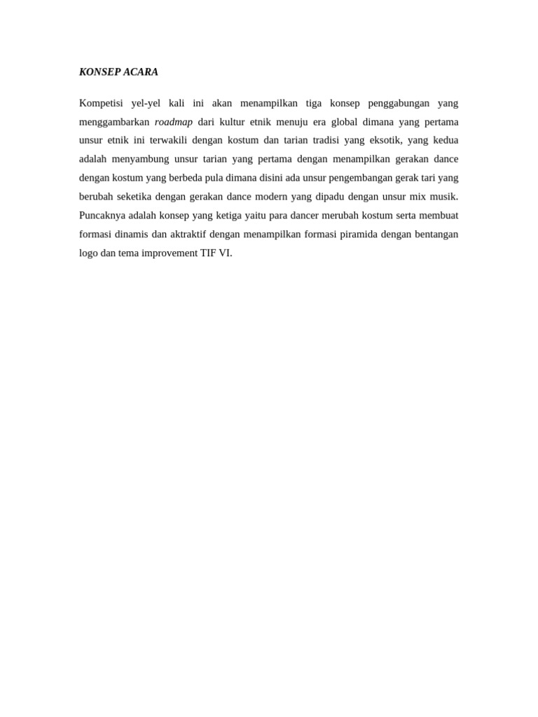 Konsep Acara | PDF