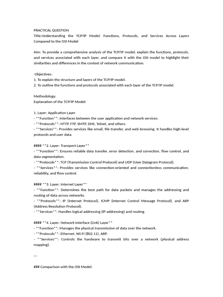 COM 221 Practical Answer | PDF