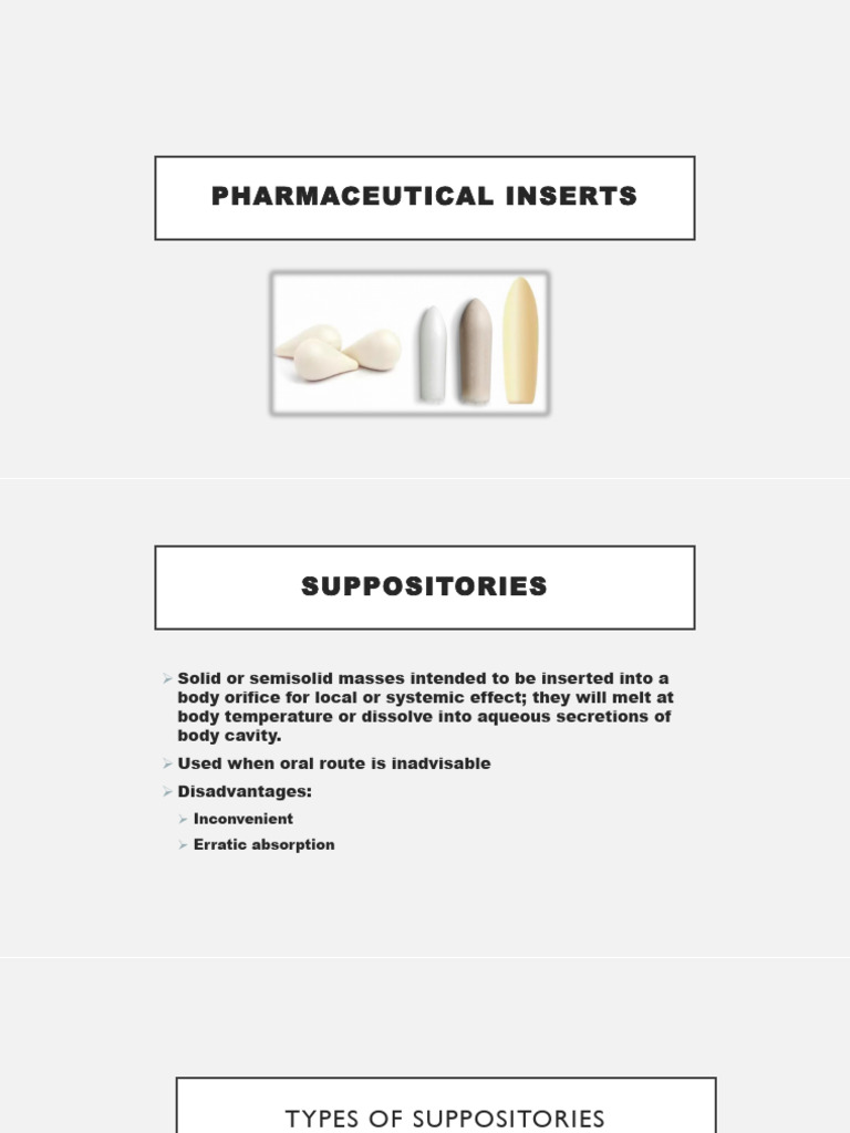 Pharmaceutical Inserts - Midterm | PDF