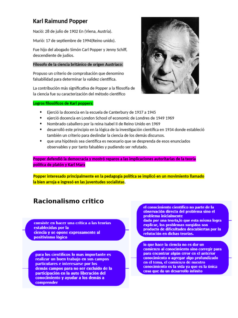 Karl Raimund Popper - YESENIA | PDF