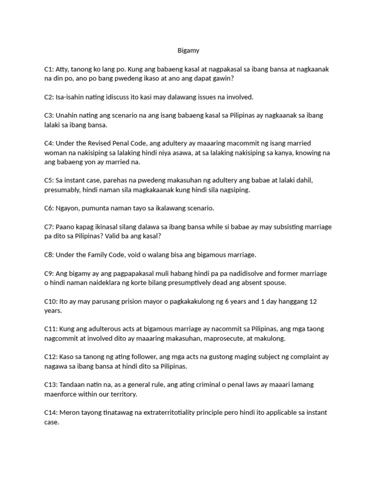 Bigamy | PDF