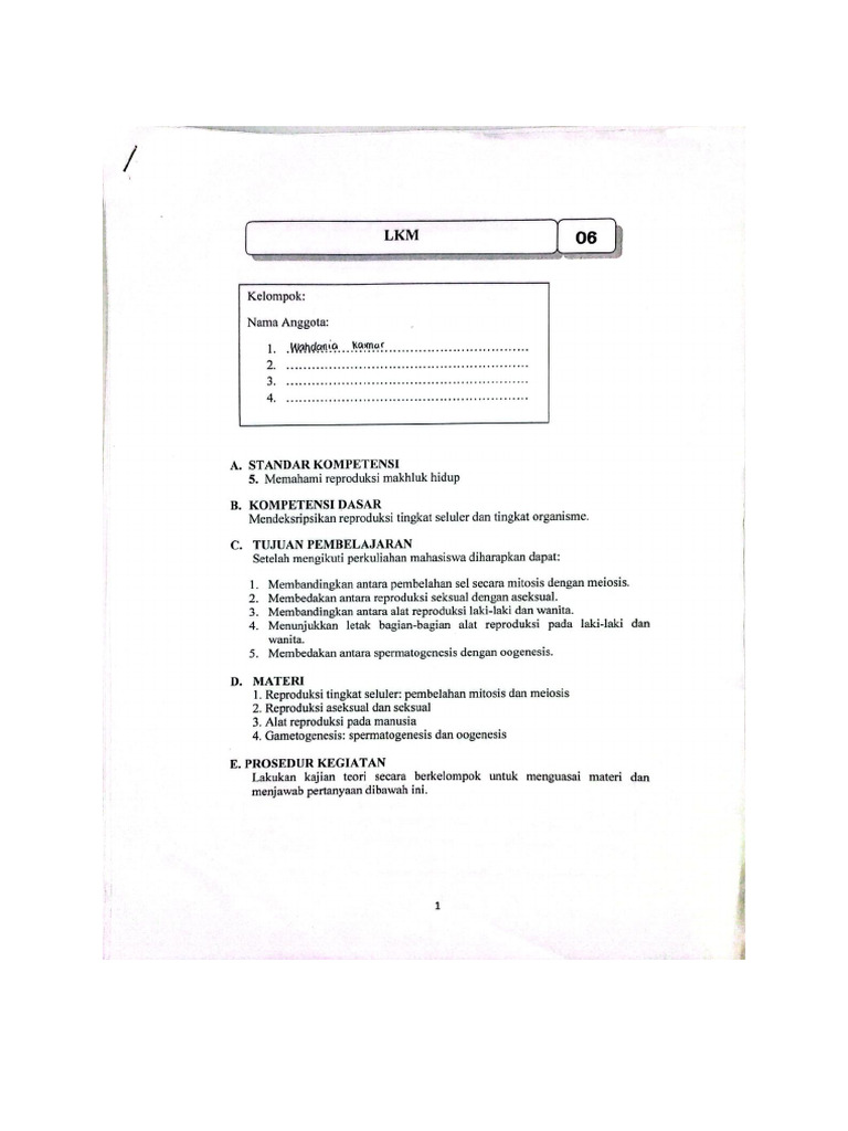 LKM 6 Wahdania | PDF