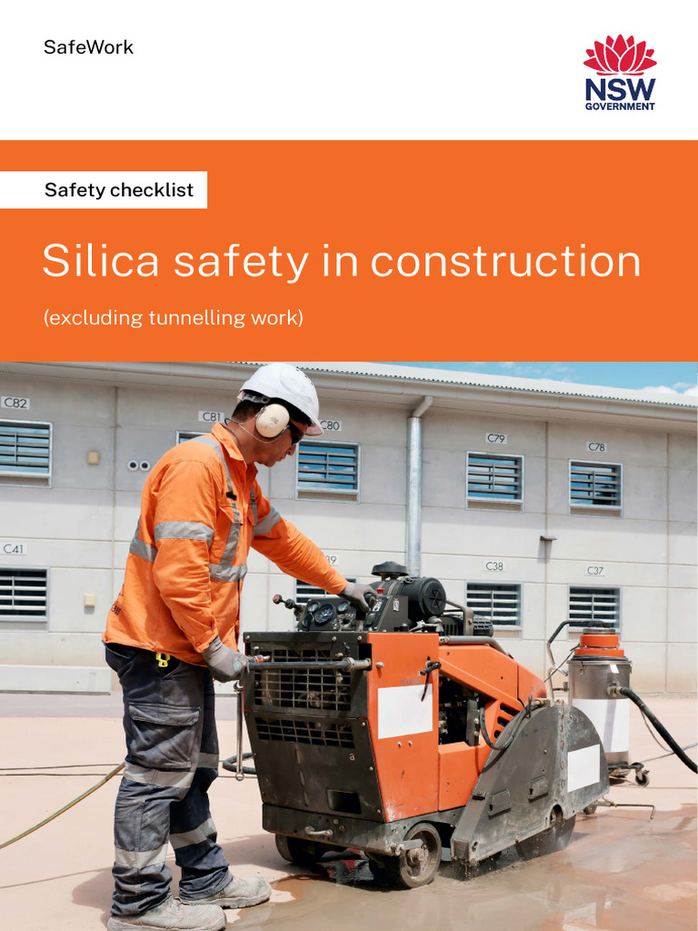 Checklist Silica Safety in Construction | PDF | Personal Protective Equipment | Concrete