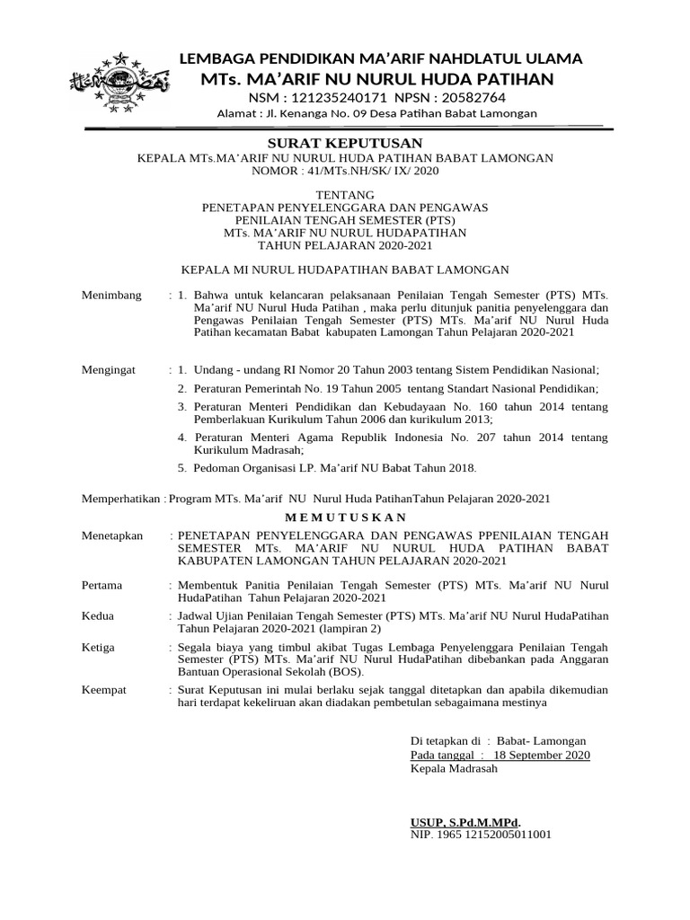 SK PTS I 2020 | PDF
