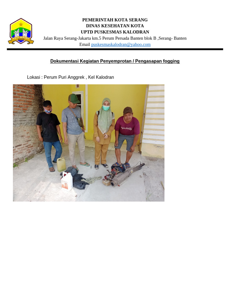 Dokumentasi Kegiatan Fogging | PDF