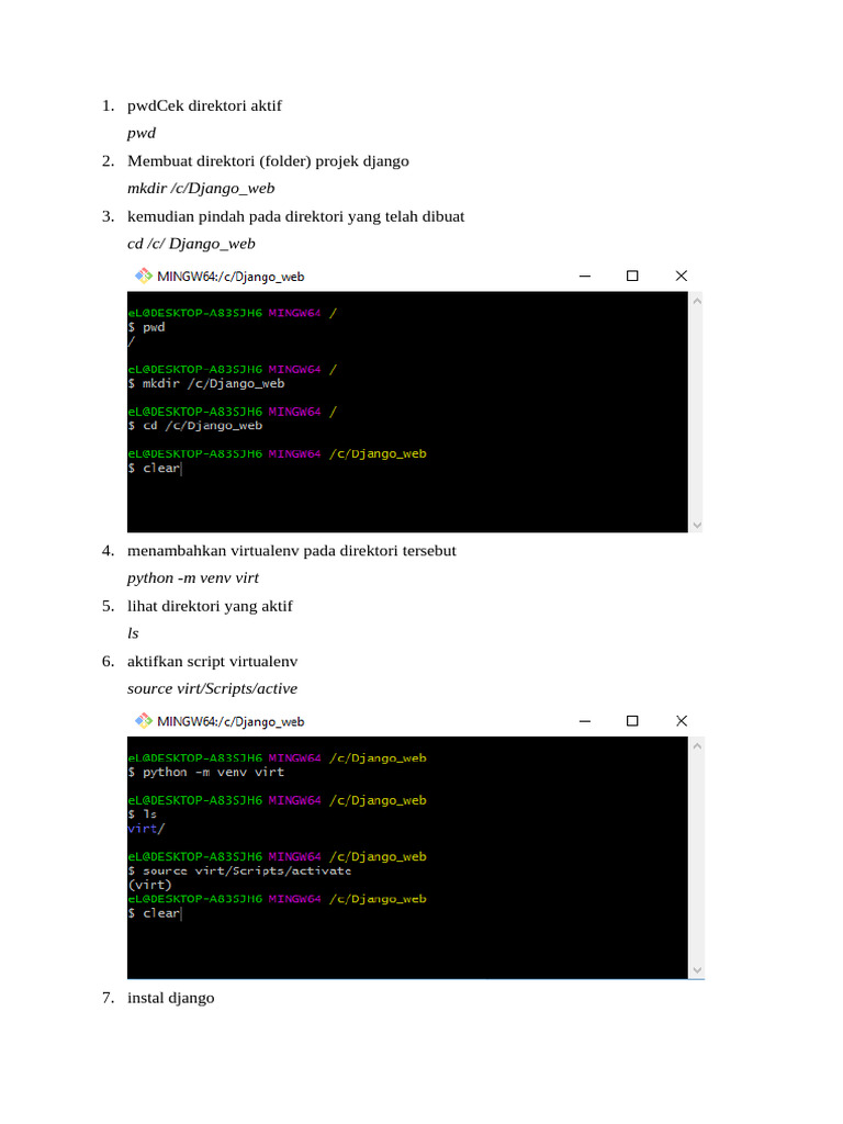Install Django | PDF