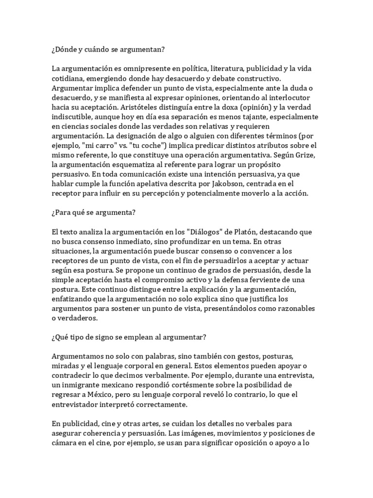 Argumentación PDF | PDF