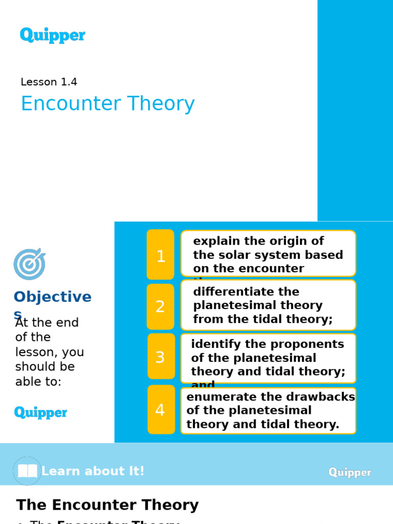 Earth and Life Science SHS 1.4 Encounter Theory | PDF