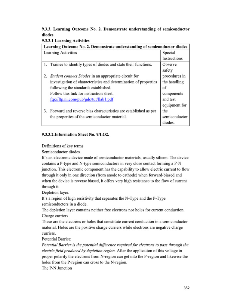 Semiconductor Diodes | PDF