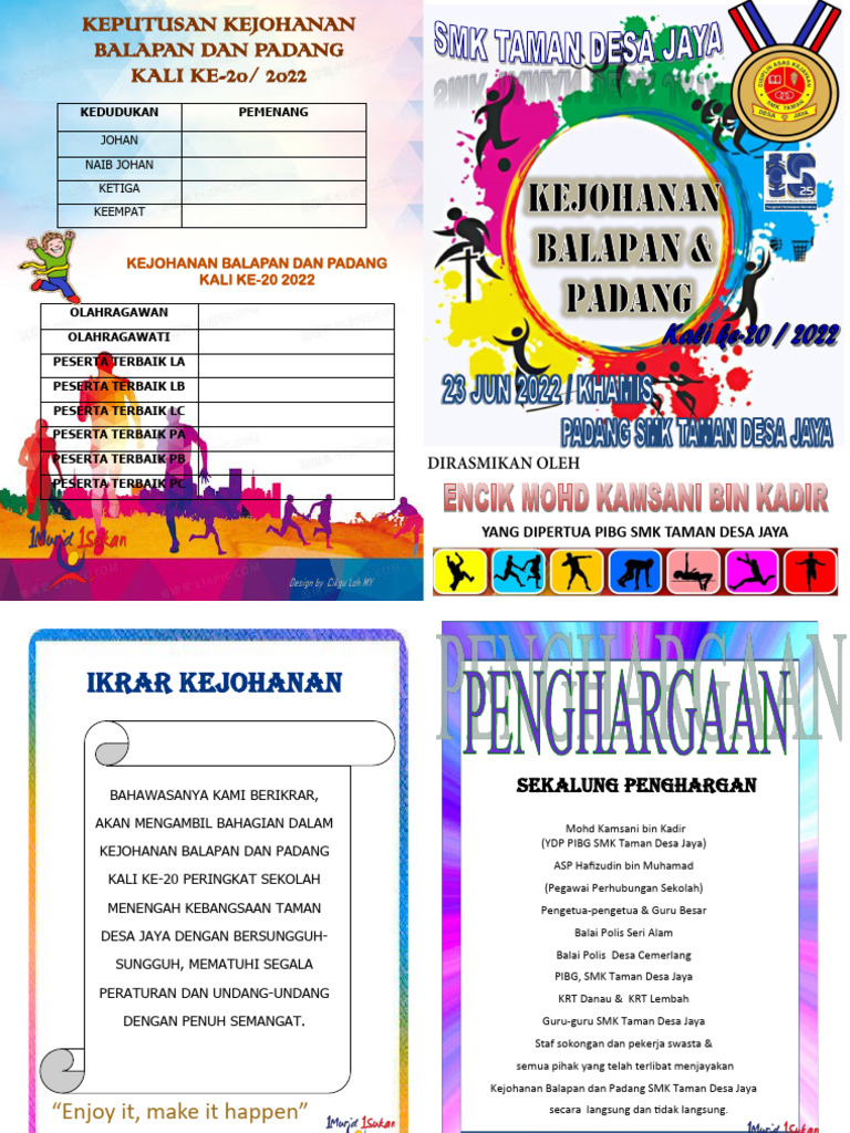 Buku Program Sukan 2020 Pdf