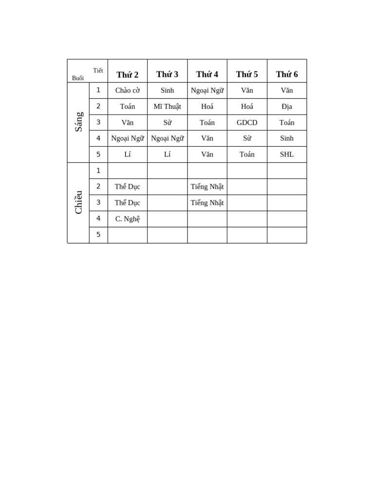Tkb 9 Hk II Số 3 | PDF