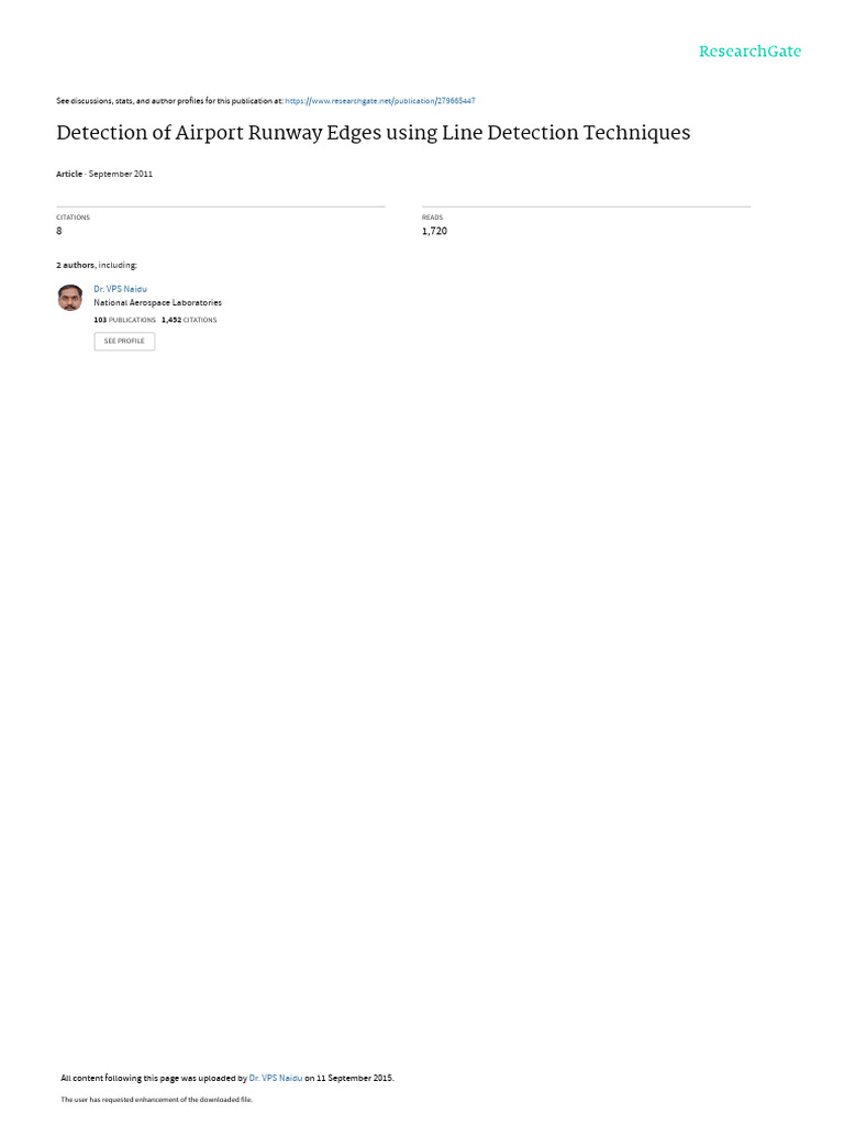 2011 - Detection of Airport Runway Edges Using Line Detection ...