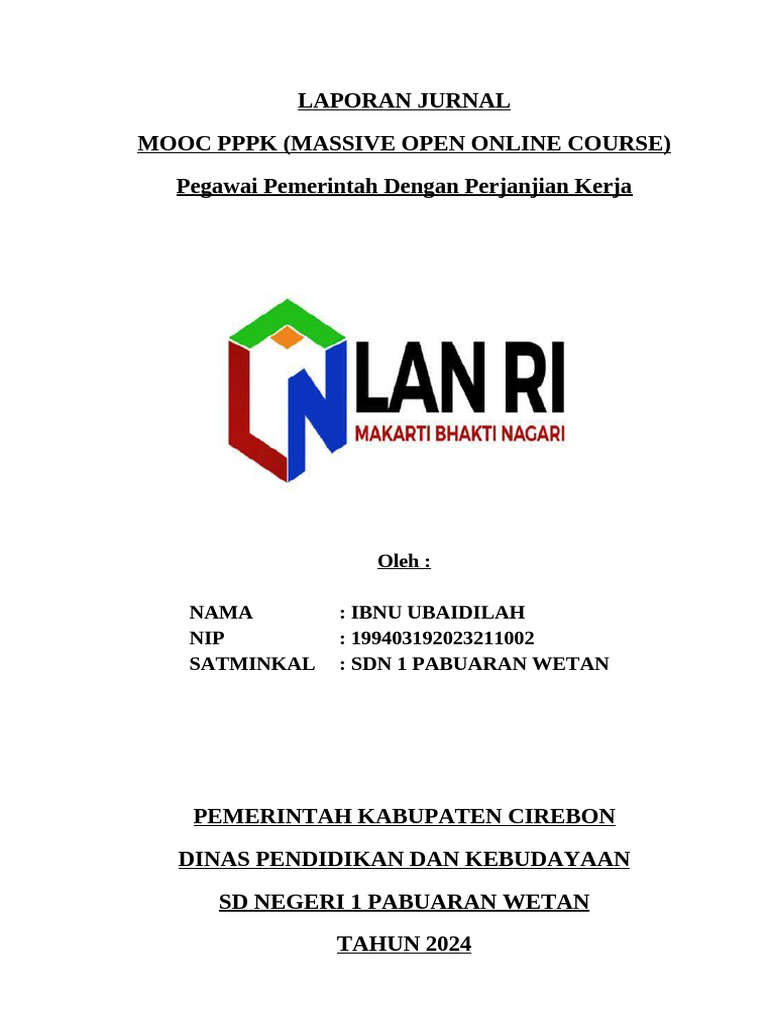 Jurnal Orientasi Pppk 2024 | PDF