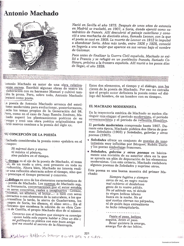Antonio Machado Biografia | PDF